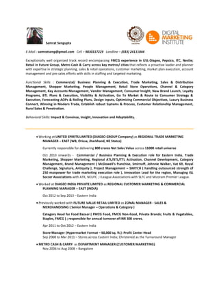 SAMRAT SENGUPTA CV | PDF