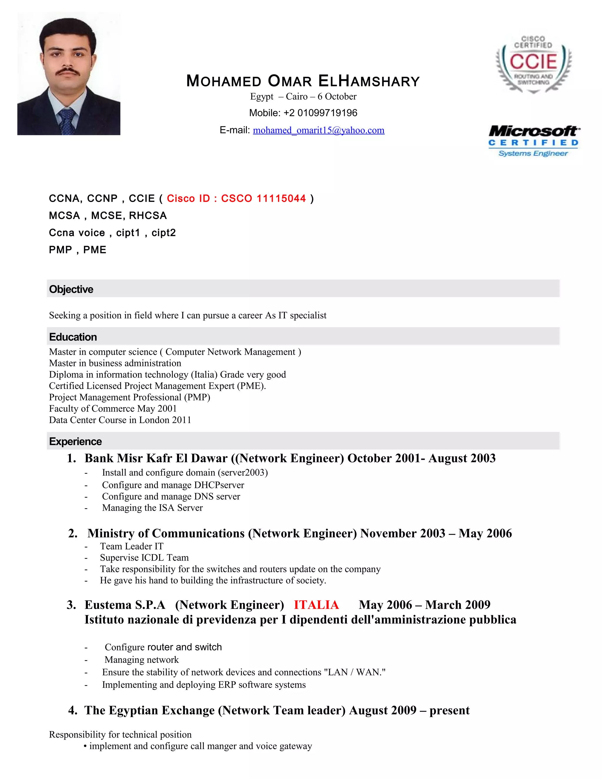 Mohamed_Omar_Cv | PDF