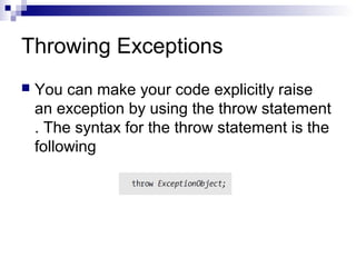 D3 Exceptions | PPT