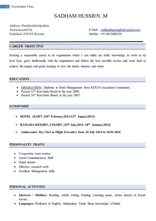 CV Sadham (2) (1) | PDF