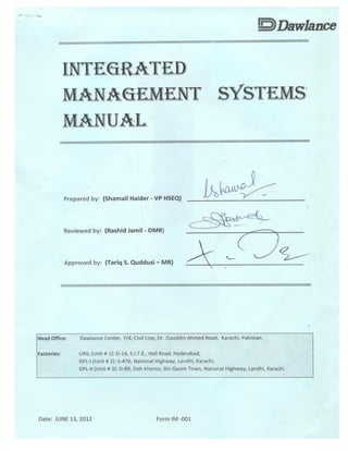 IMS MANUAL REV. 012 | PDF