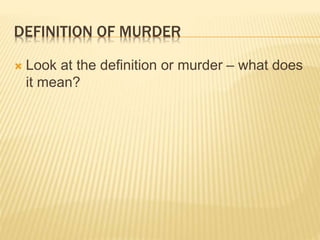 MURDER | PPTX