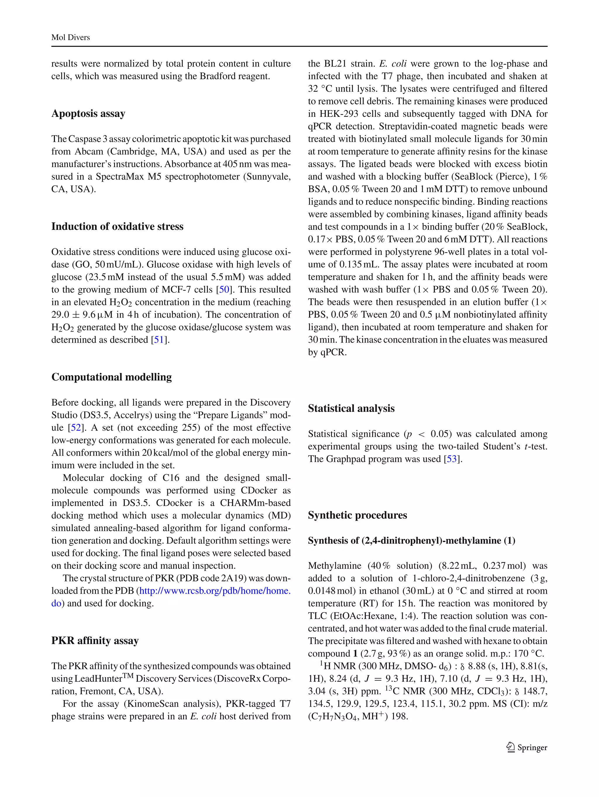 Design and synthesis of novel protein kinase R (PKR) inhibitors | PDF