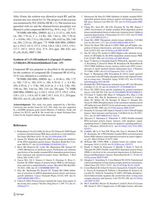 Design and synthesis of novel protein kinase R (PKR) inhibitors | PDF