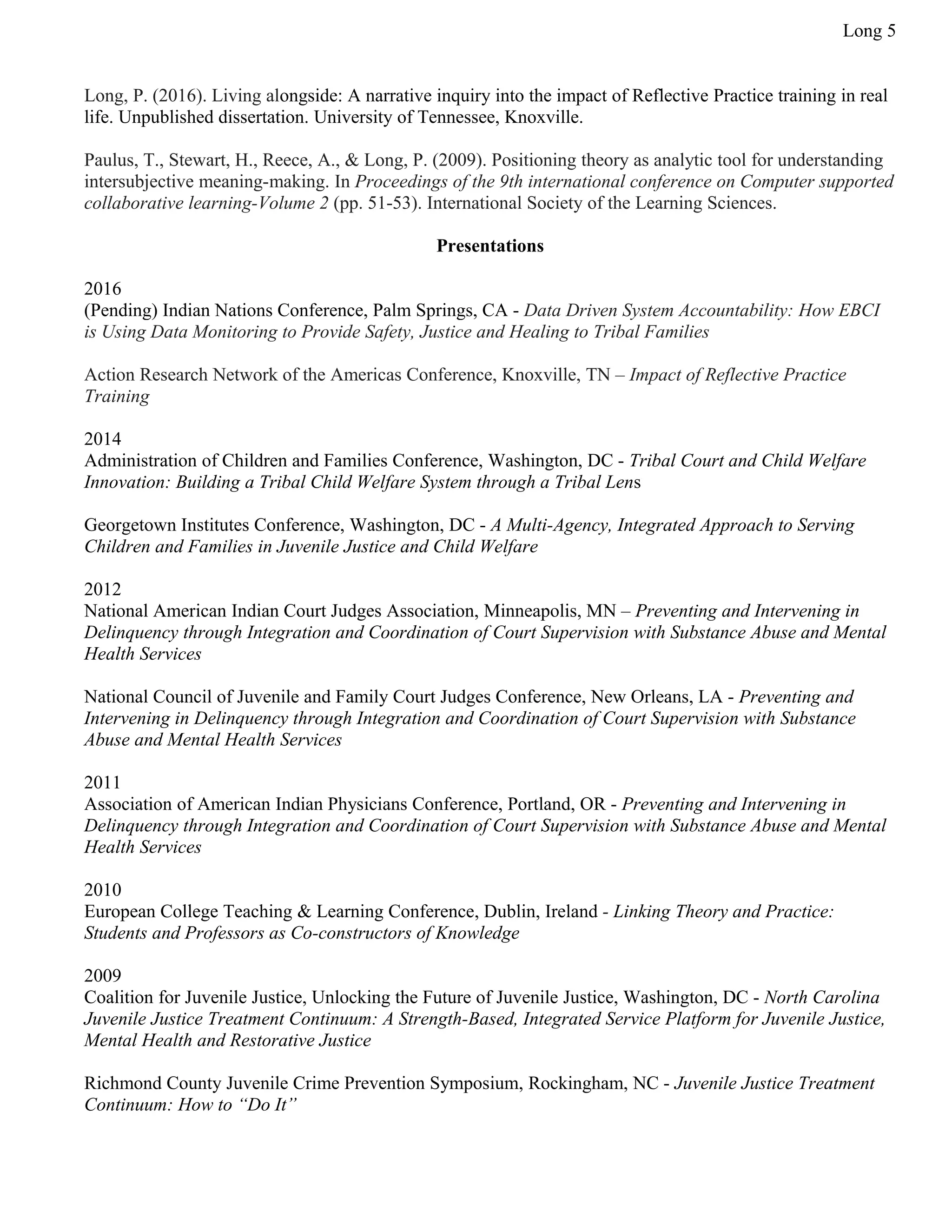 Long CV 2016 patti | DOC