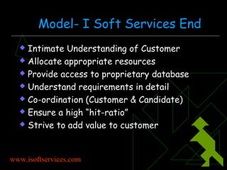 I Soft Services And Solutions Presentation | PPT