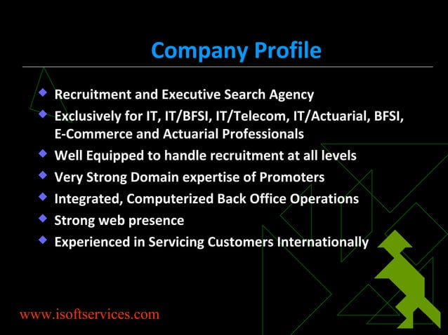 I Soft Services And Solutions Presentation | PPT