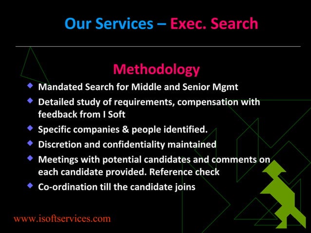 I Soft Services And Solutions Presentation | PPT
