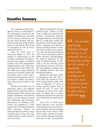 Political Parties in Pakistan; A Long Way Ahead | PDF