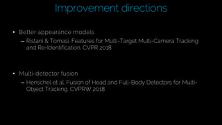 Multiple Object Tracking - Laura Leal-Taixe - UPC Barcelona 2018 | PDF