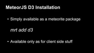 D3 & MeteorJS | PPTX
