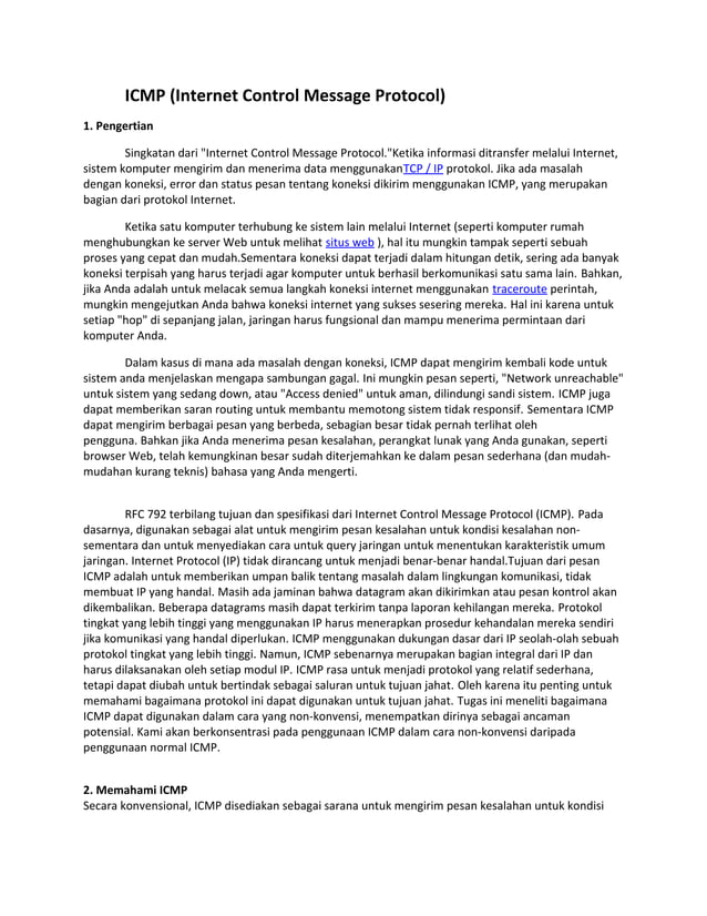 Pengertian ICMP, ARP, DHCP, MPLS, OSPF, BGP, Backbone. | PDF