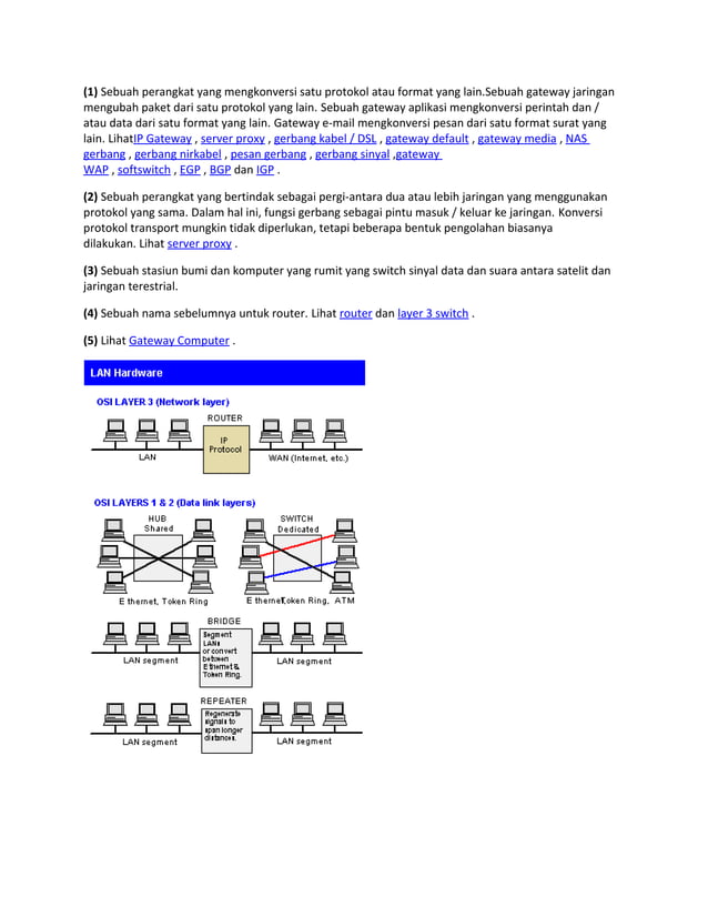 Pengertian ICMP, ARP, DHCP, MPLS, OSPF, BGP, Backbone. | DOC