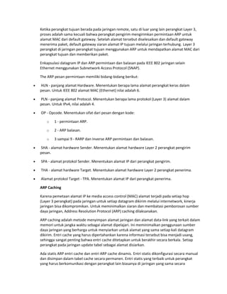 Pengertian ICMP, ARP, DHCP, MPLS, OSPF, BGP, Backbone. | DOC