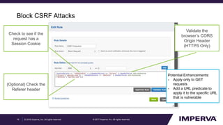 D3NY17- Using IncapRules to Customize Security | PPTX