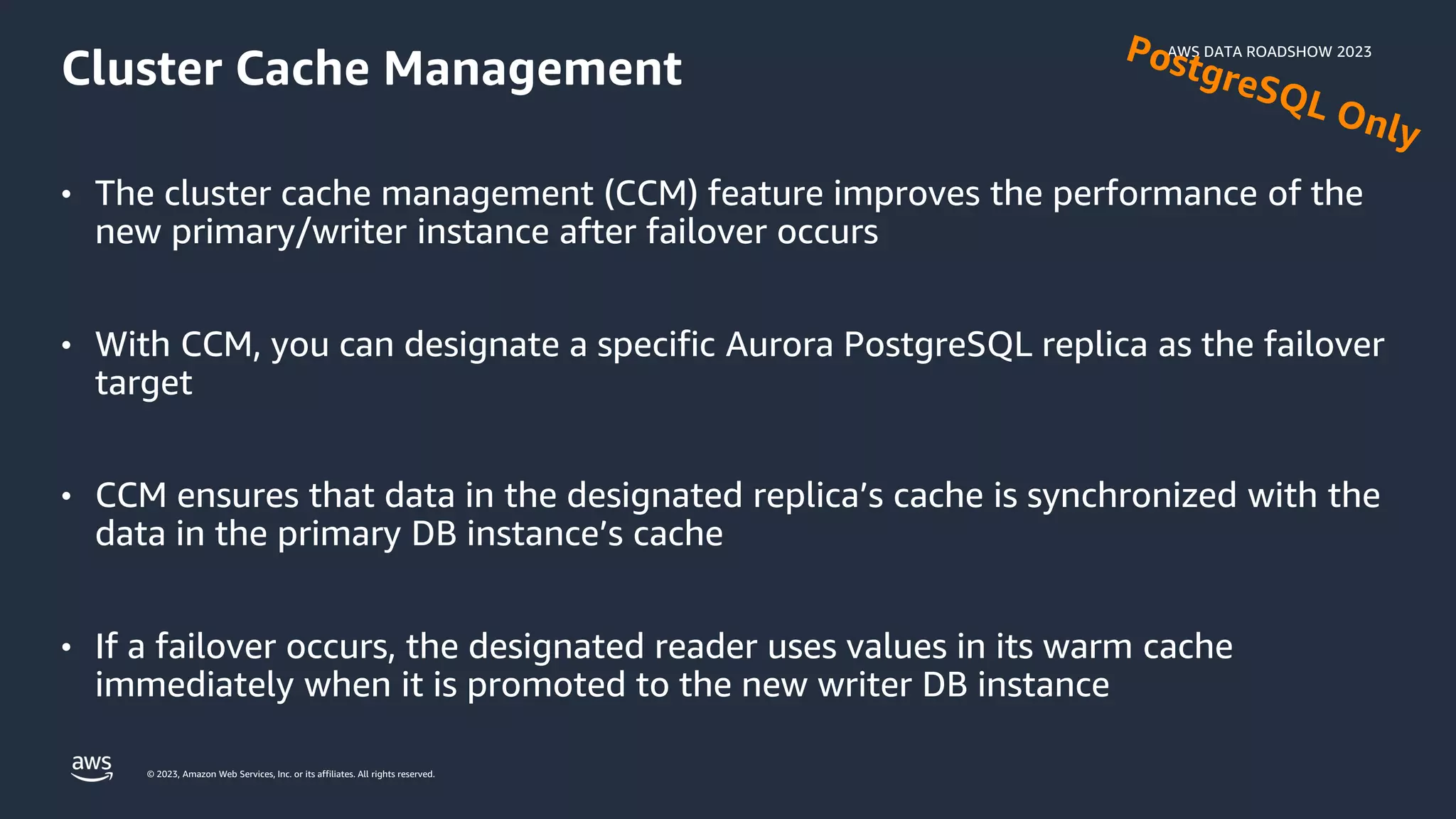 Internal Architecture of Amazon Aurora (Level 400) - 발표자: 정달영, APAC RDS ...