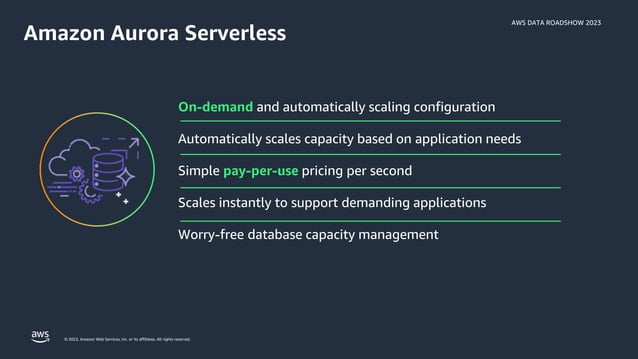 Internal Architecture of Amazon Aurora (Level 400) - 발표자: 정달영, APAC RDS ...