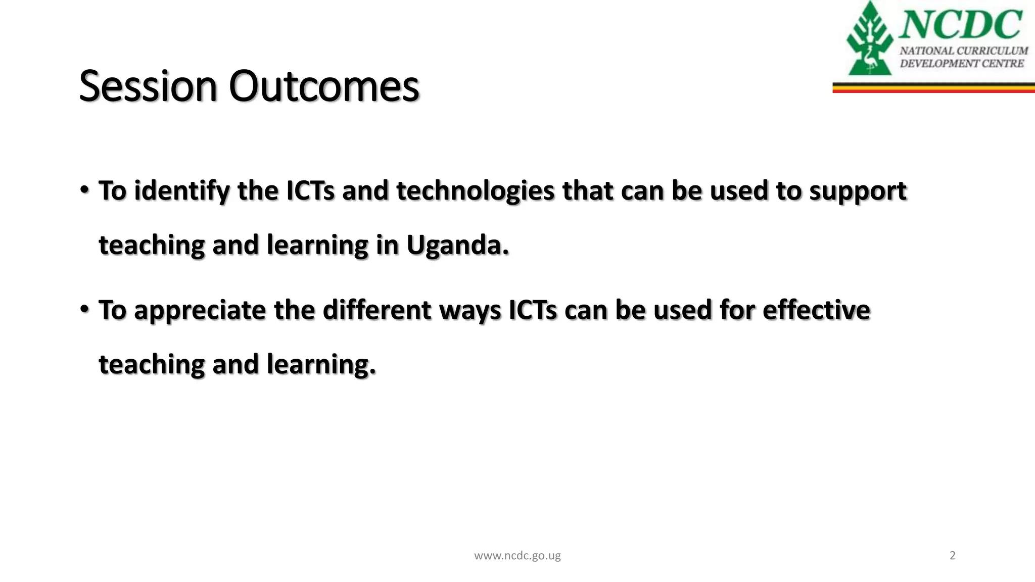 Use of ICT in learning Ncdc | PPT