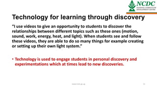 Use of ICT in learning Ncdc | PPT