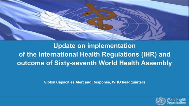 Update on implementation of the International Health Regulations (IHR ...