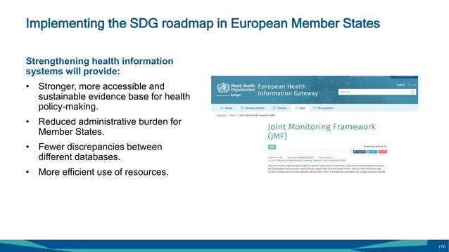 Progress report on the implementation of the SDG roadmap - Building on ...