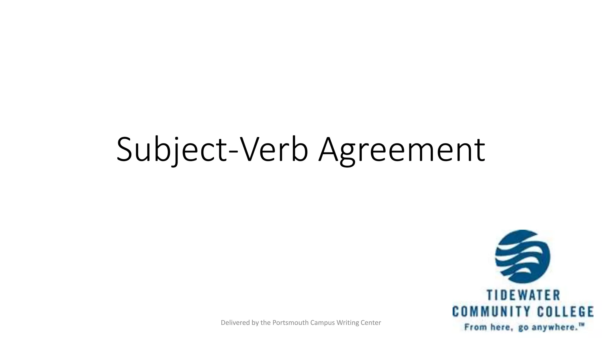 Subject-Verb Agreement (1) | PPT