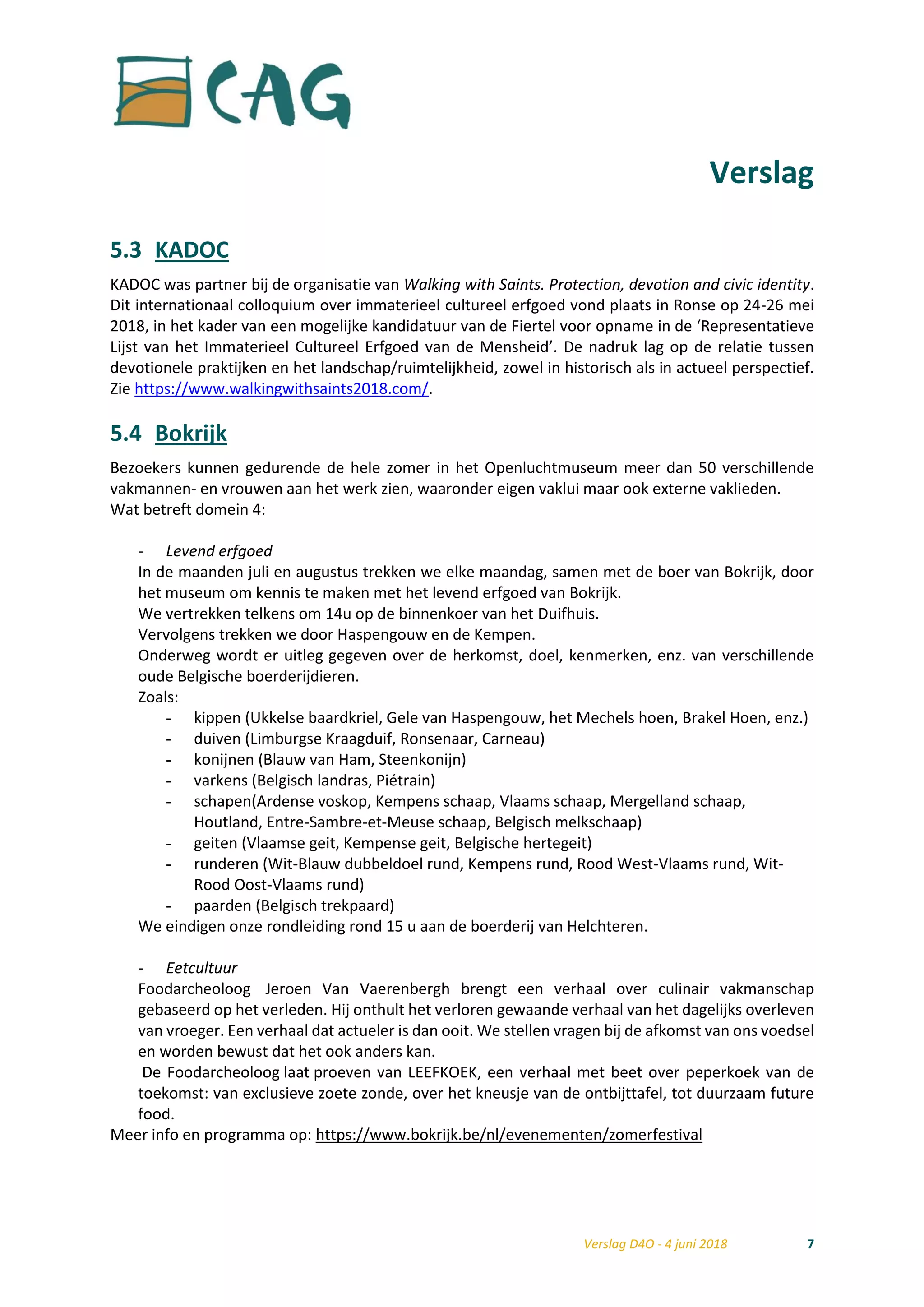 Verslag Domein-4 overleg 2018 (04/06/2018) | PDF