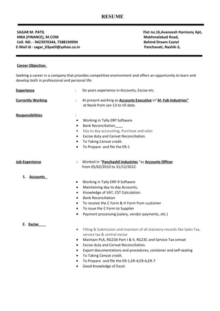 SAGAR_PATIL | DOC | Business Accounting & Finance | Business