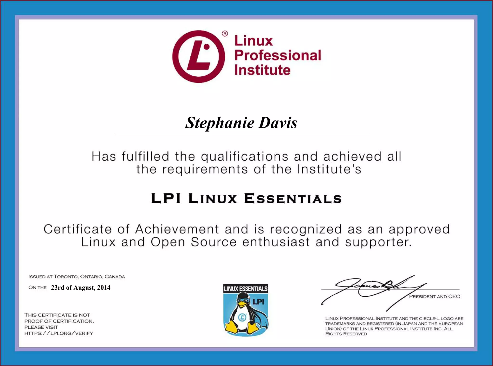 Linux Essentials Certificate | PDF