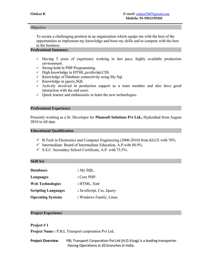 Omkar_Resume | DOC