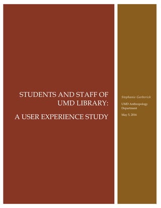 Students and Faculty of UMD Library Services | PDF