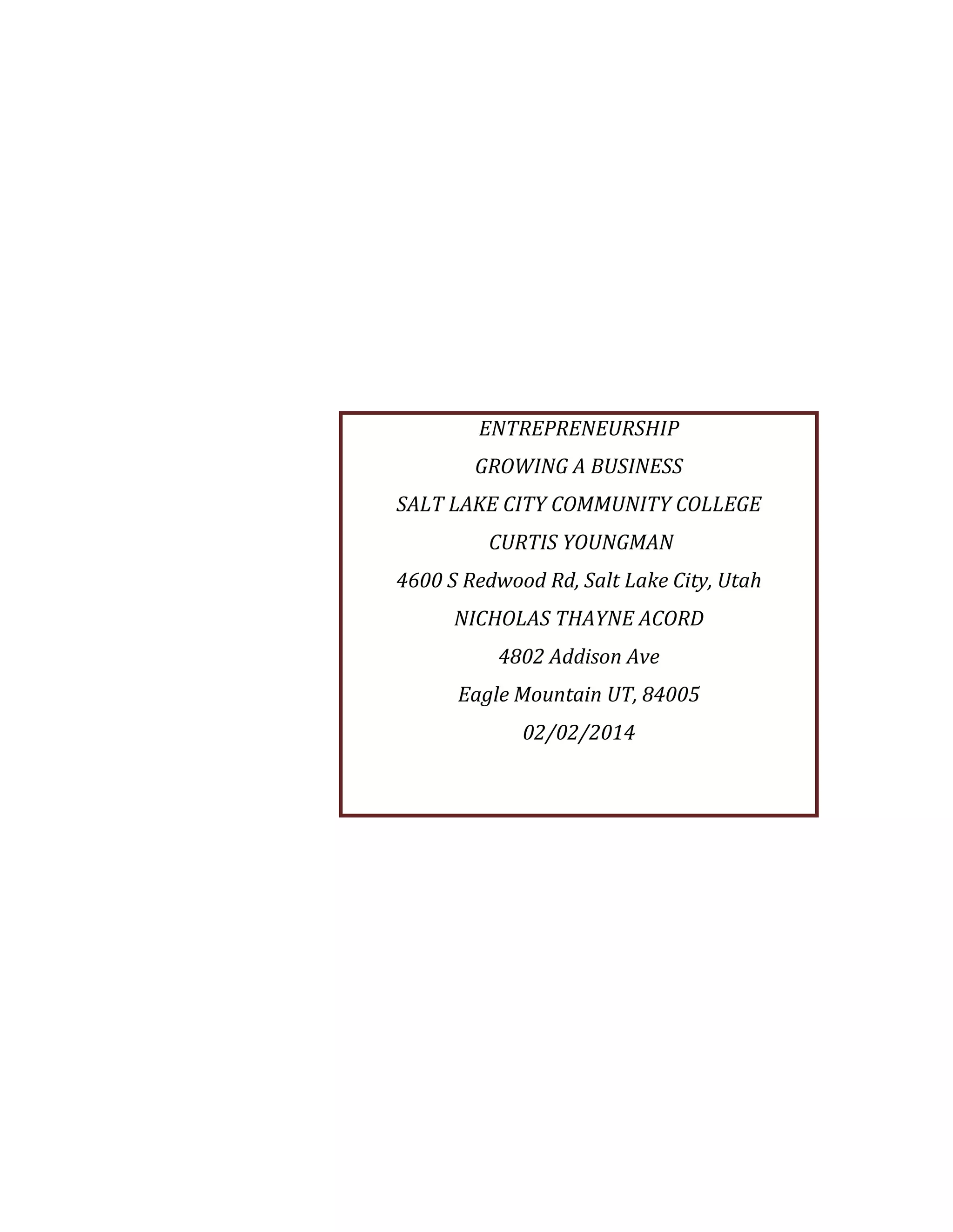 DECA Competition - MICROXx U.S. Business Model | PDF