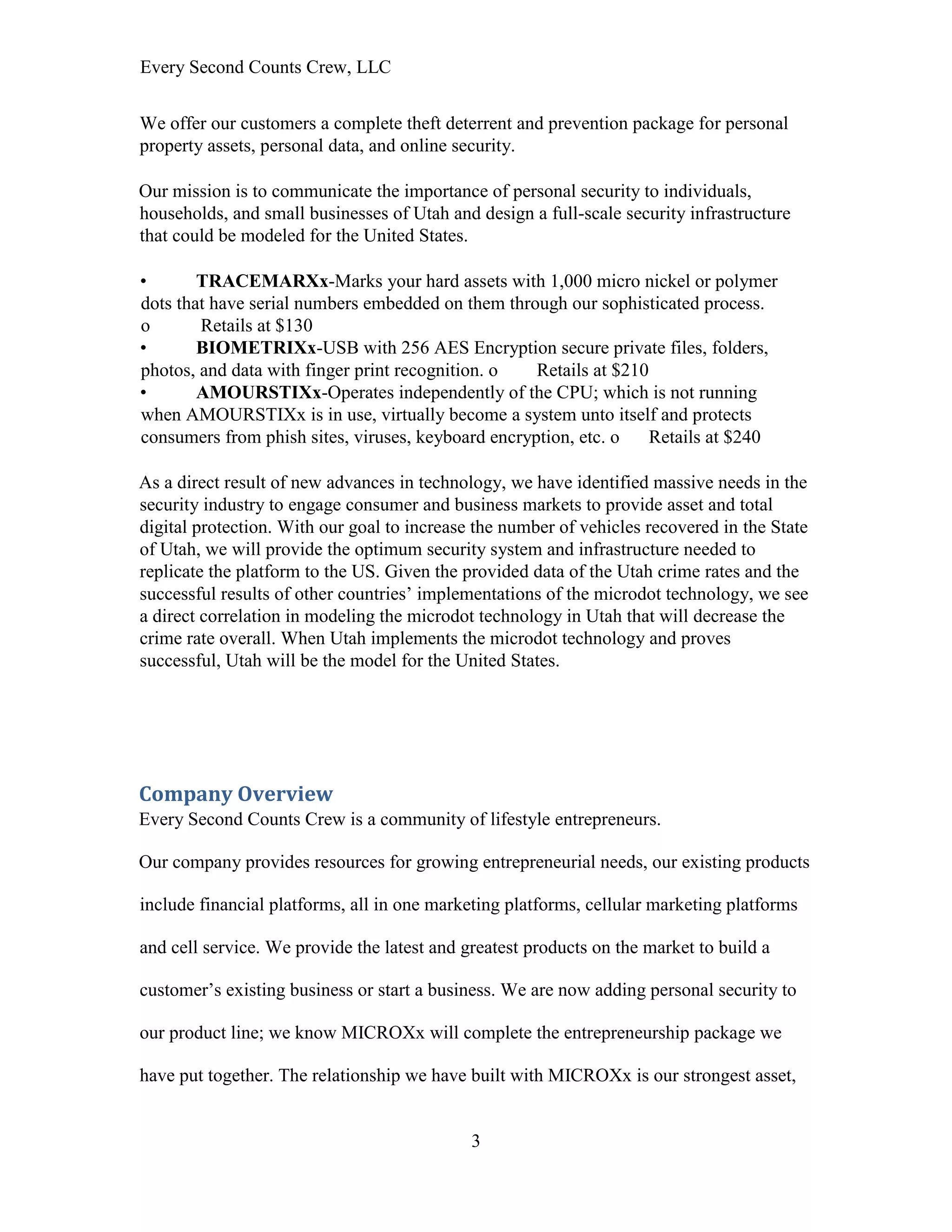 DECA Competition - MICROXx U.S. Business Model | PDF