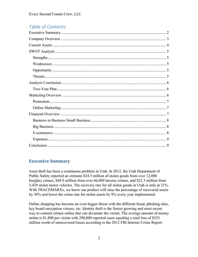 DECA Competition - MICROXx U.S. Business Model | PDF
