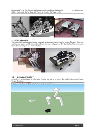 Design of Low Cost Stair Climbing Robot Using Arduino | PDF