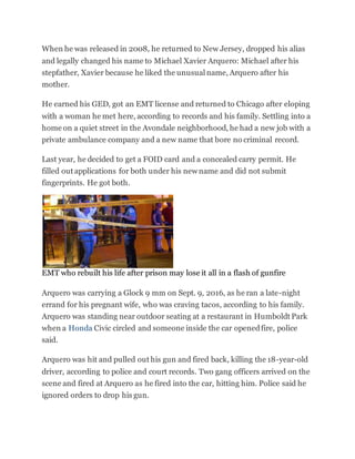 How a Chicago EMT with three lives slipped through the state | DOCX