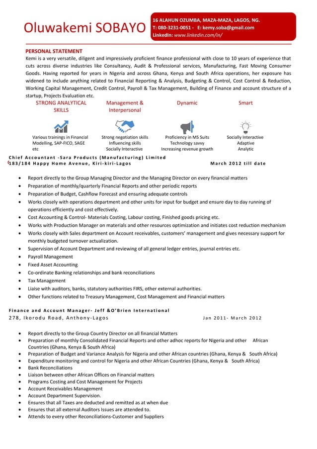 Sobayo Kemi-updated (5) | DOC | Business Accounting & Finance | Business