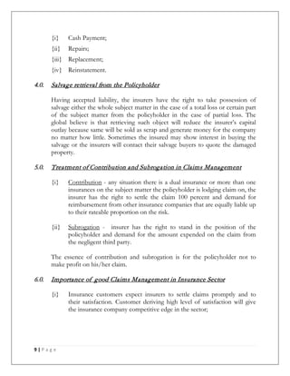 Claims Processing & Administration in General Insurance | PDF