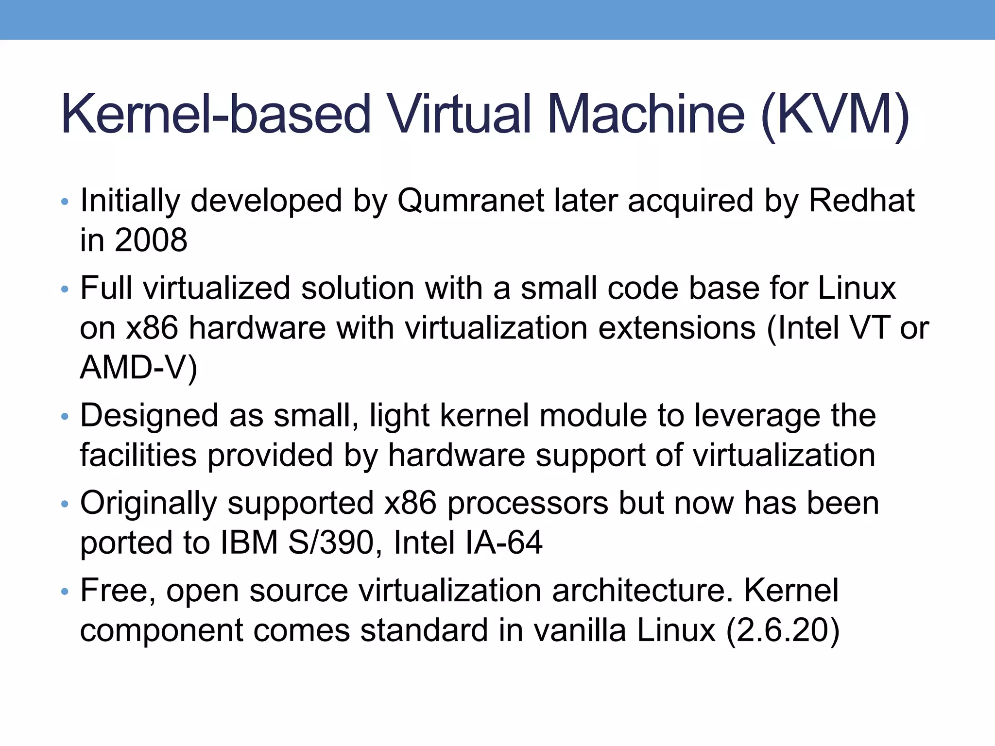 Hypervisors and Virtualization - VMware, Hyper-V, XenServer, and KVM | PDF
