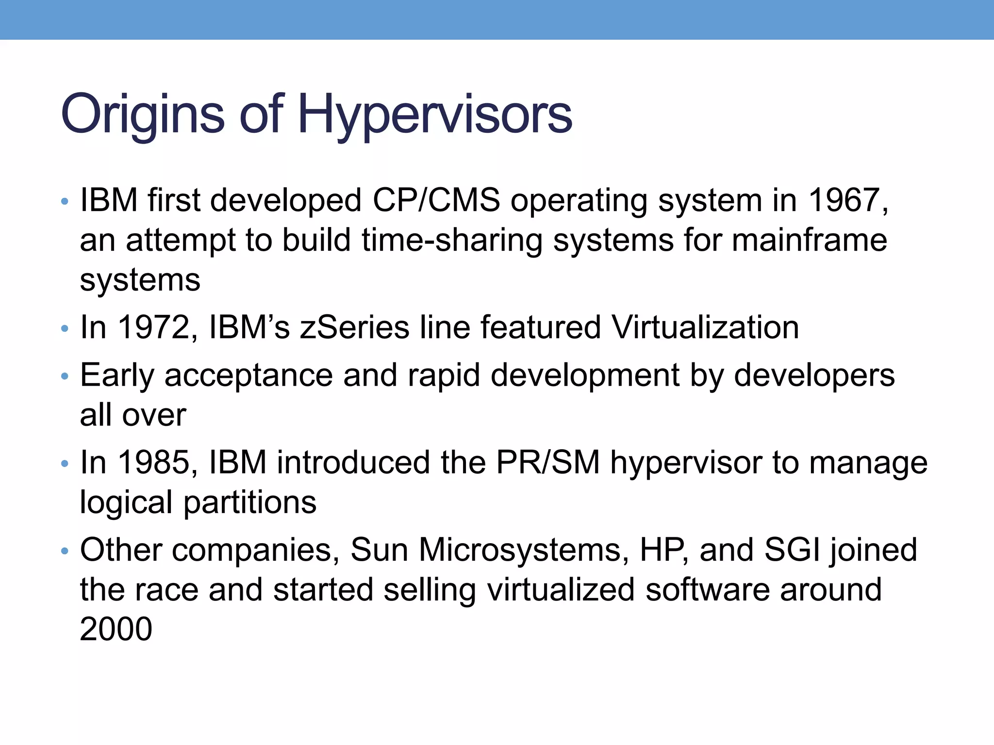 Hypervisors and Virtualization - VMware, Hyper-V, XenServer, and KVM | PDF