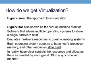 Hypervisors and Virtualization - VMware, Hyper-V, XenServer, and KVM | PDF