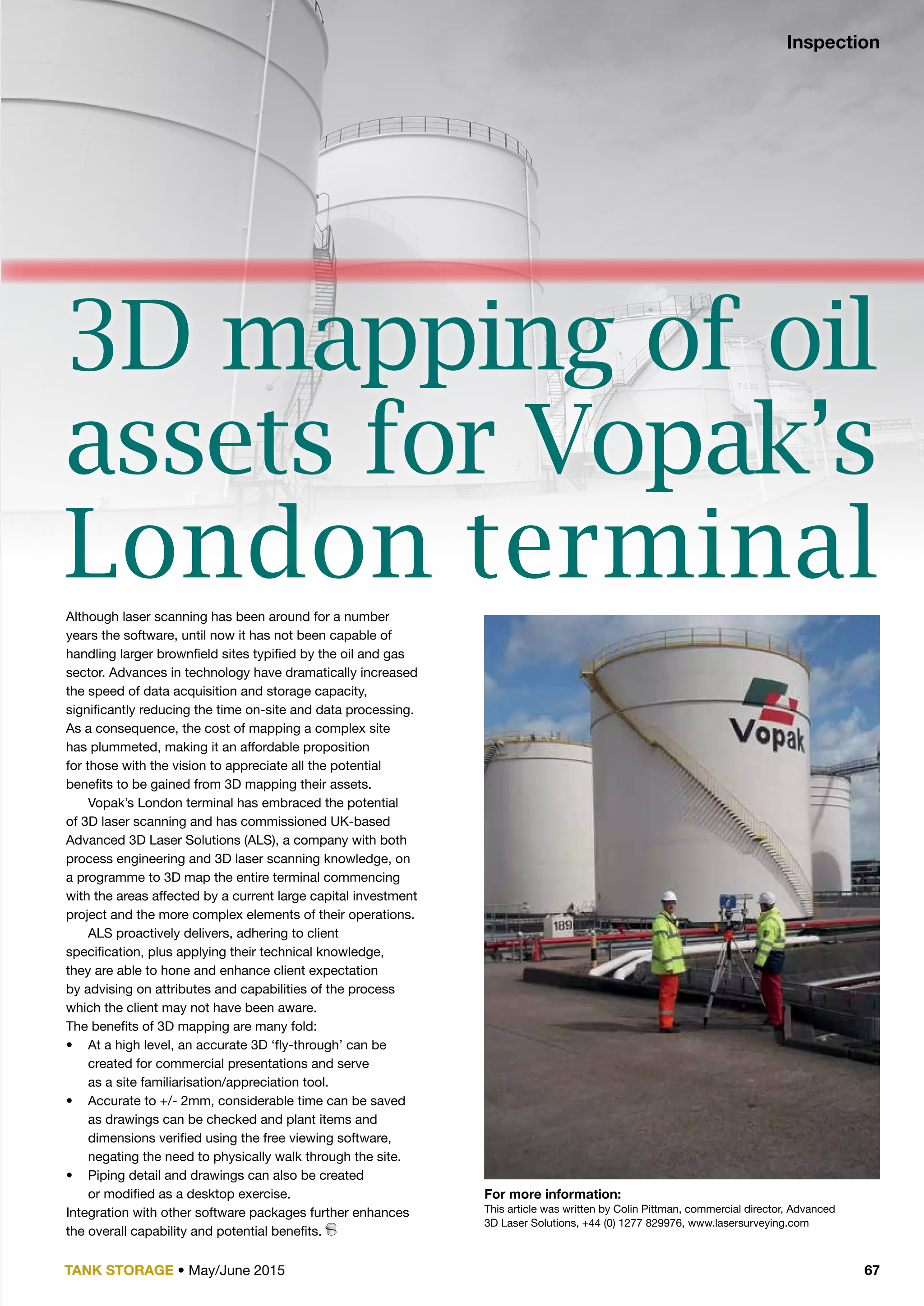 Vopak 3D Mapping | PDF