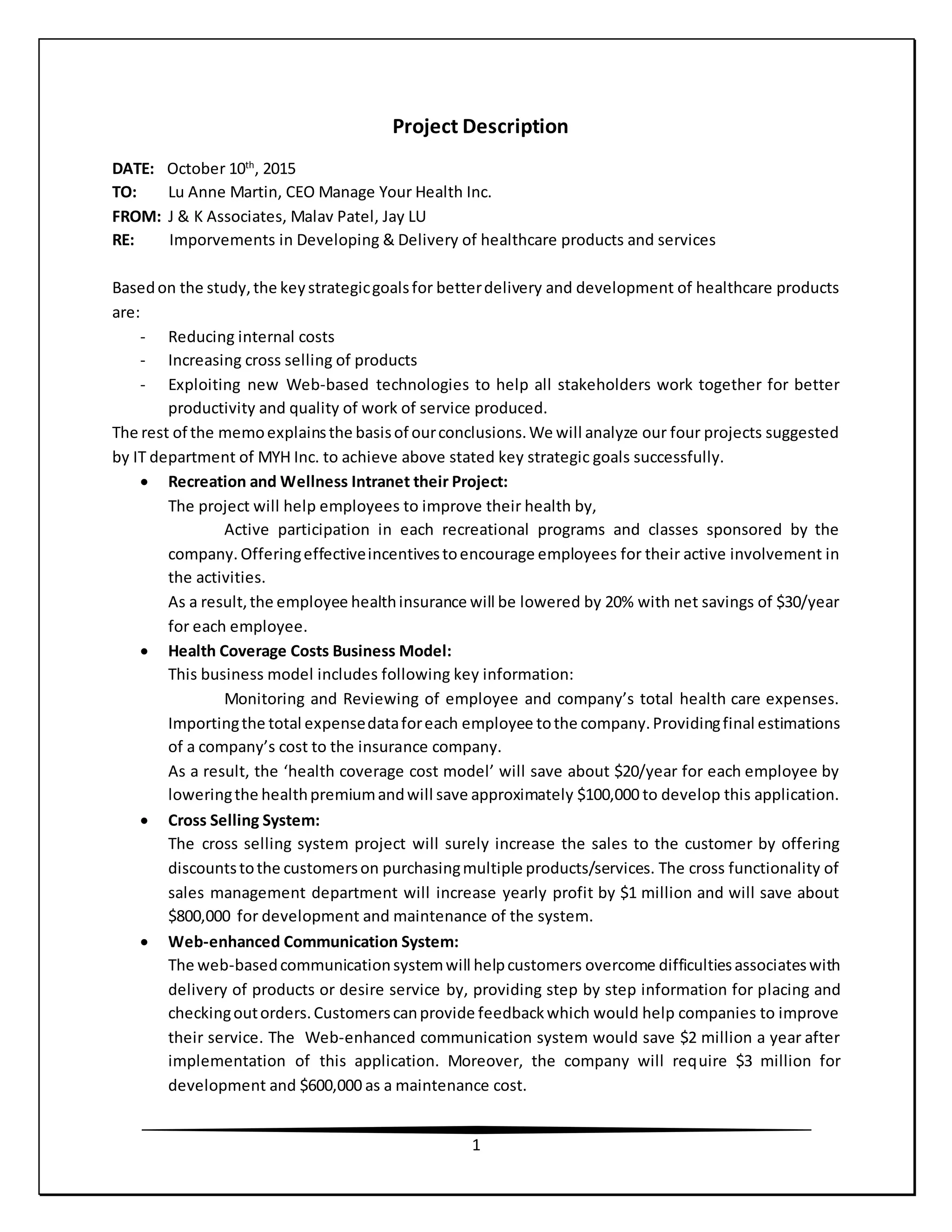 Project Decription | PDF