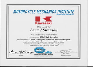 MMI Certificates BMW, KTECH, YAMAPRO | PDF