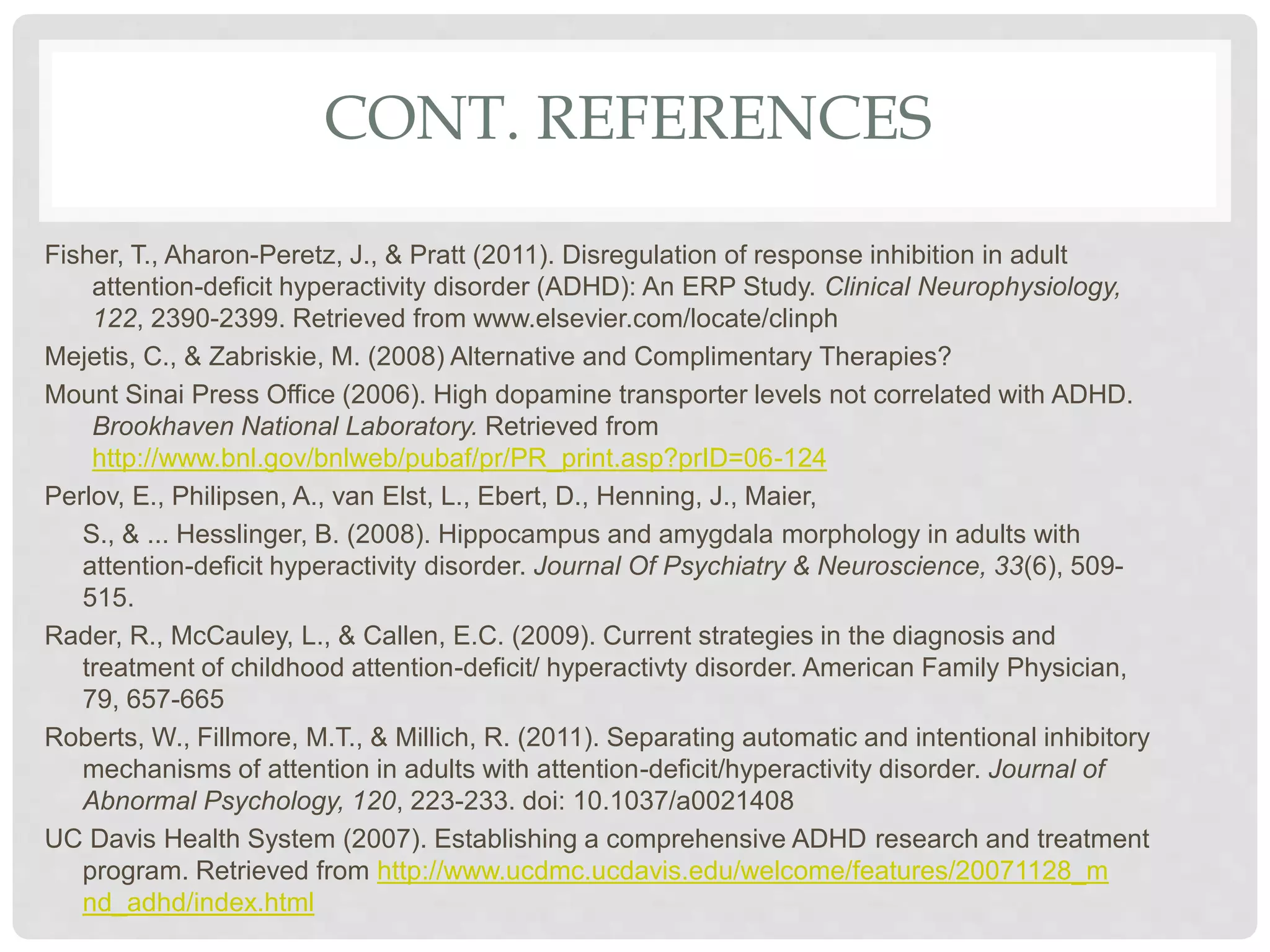 Attention Deficit- Hyperactive Disorder | PPTX