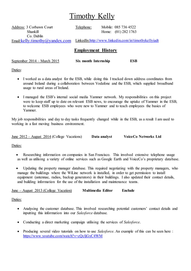 Timothy Kelly's CV April 3 | DOCX