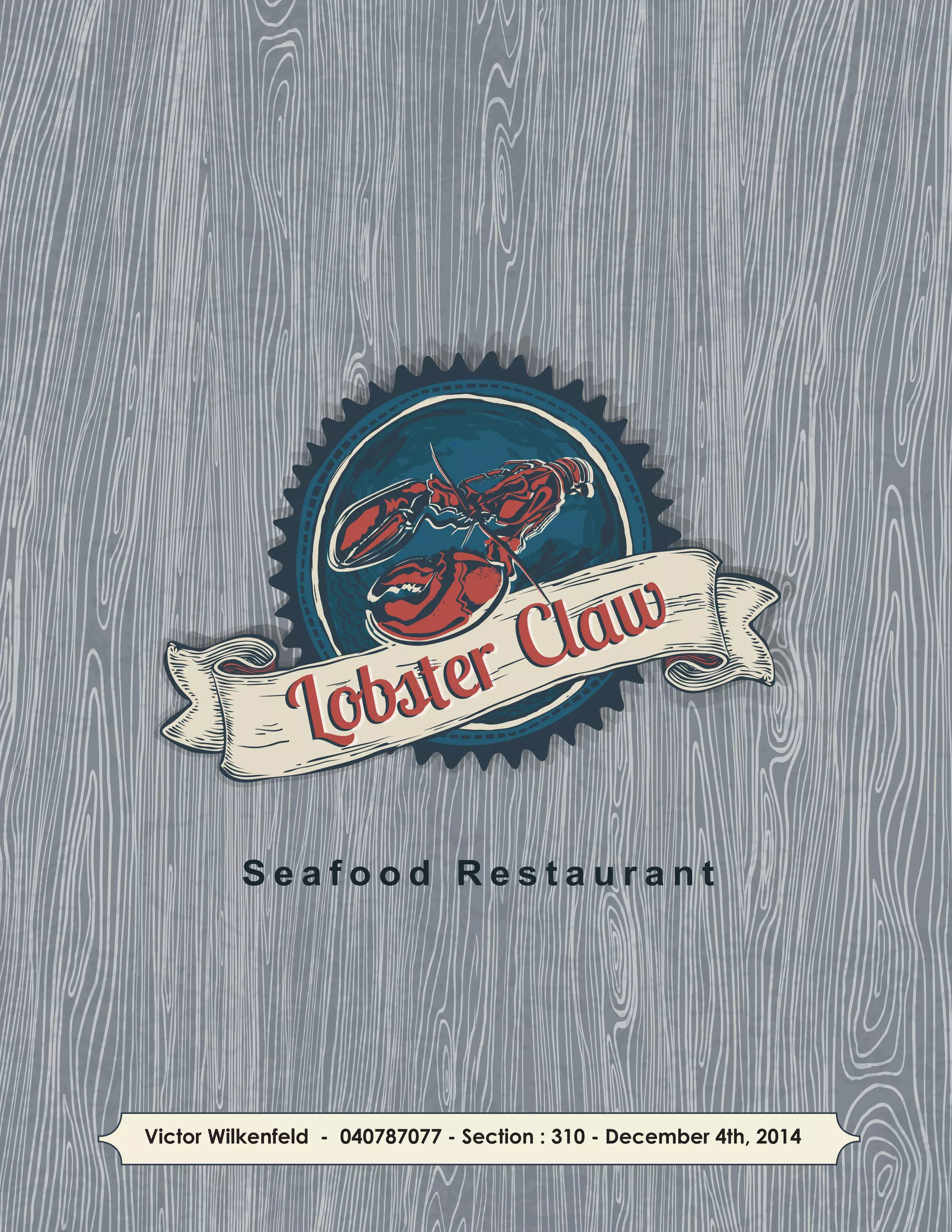 Lobster Claw Menu | PDF