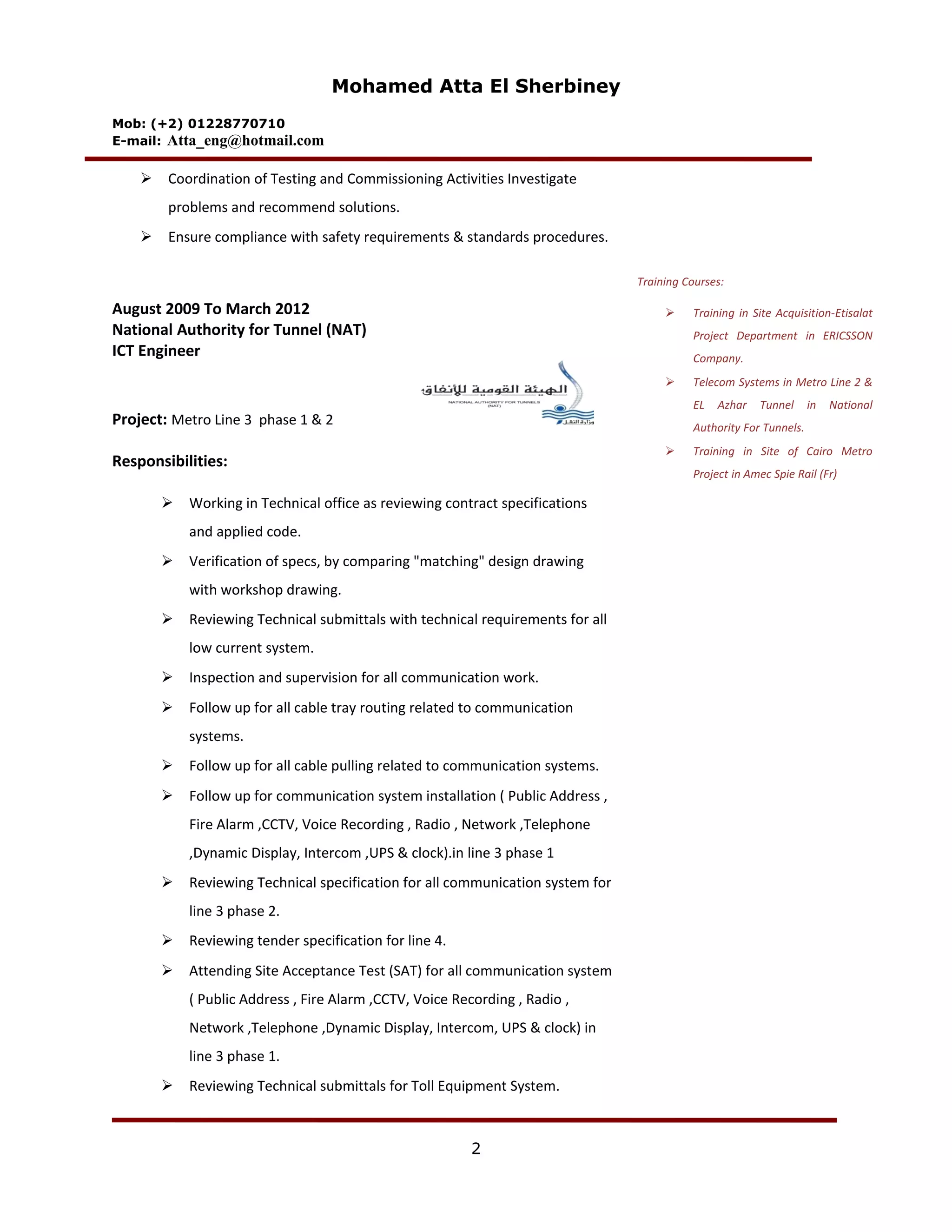 MOhamed Atta | DOC | Civil Engineering Industry | Industries