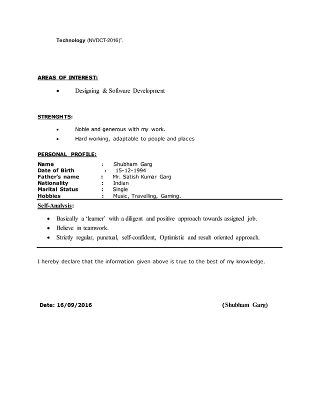 shubham resume | PDF