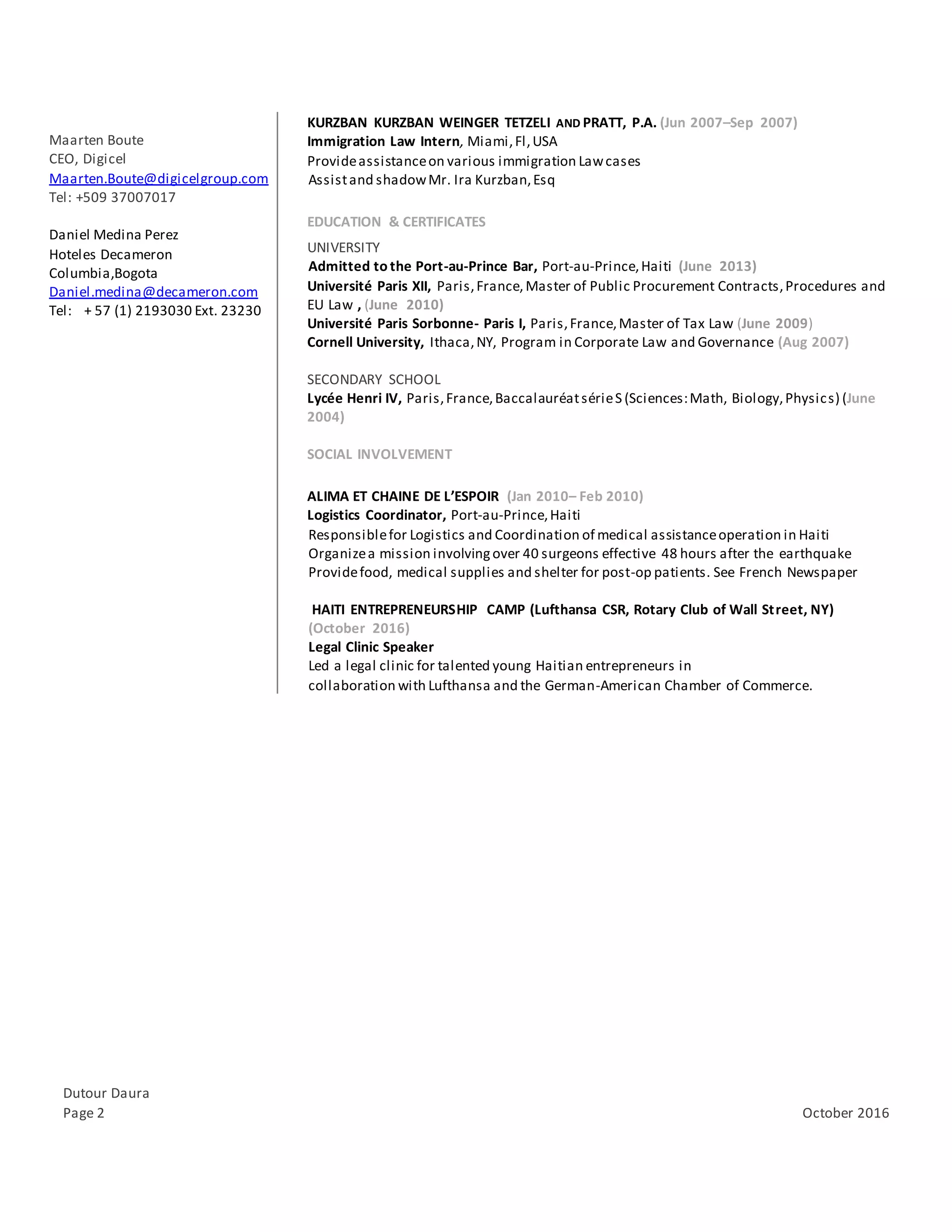 Dutour Daura CV_English New | DOCX